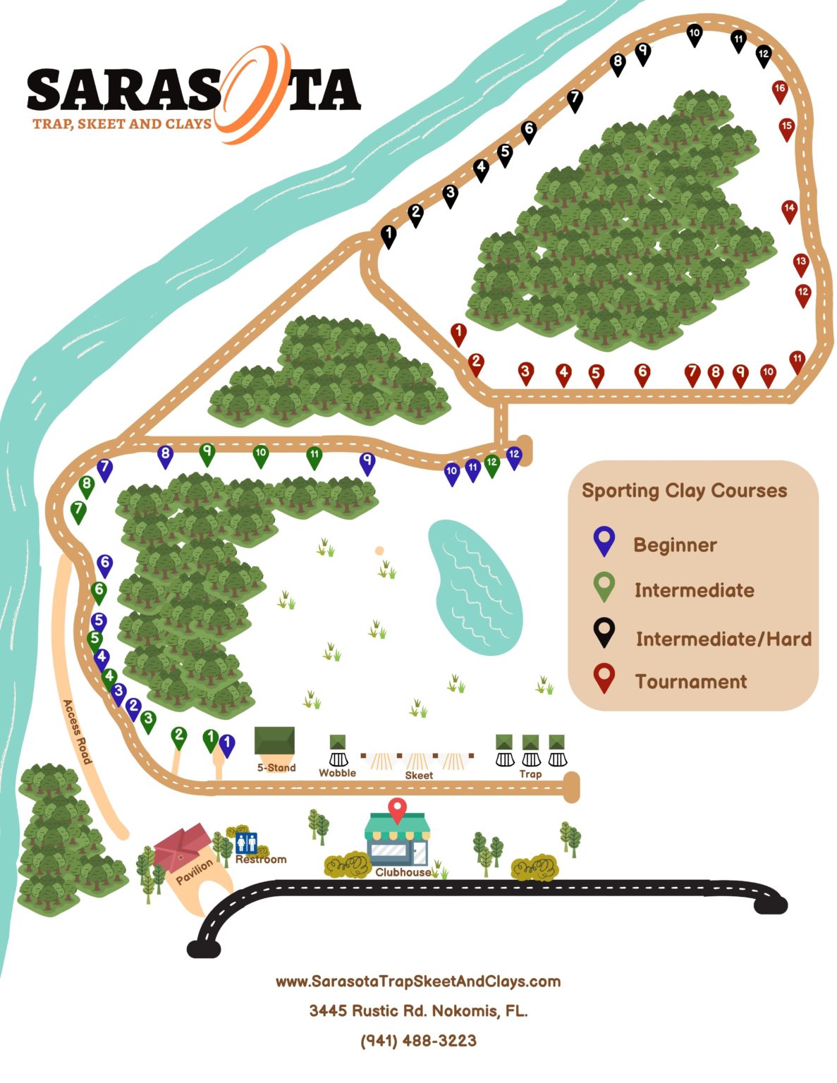 Course Map – Sarasota Gun Club